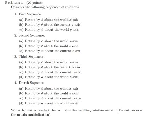 Solved Problem Points Consider The Following Chegg Com