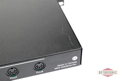 midi solutions multivoltage t8 8 output midi thru box
