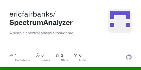 Github Ericfairbanks Spectrumanalyzer A Simple Spectral Analysis Tool Demo