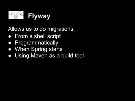 Database Migration With Flyway Ppt