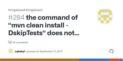 the command of “mvn clean install dskiptests“ does not work well