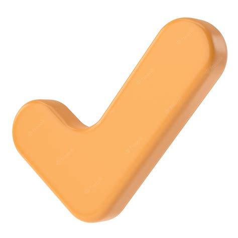 3d знак галочки Checkbox 3d иллюстрация Премиум Фото