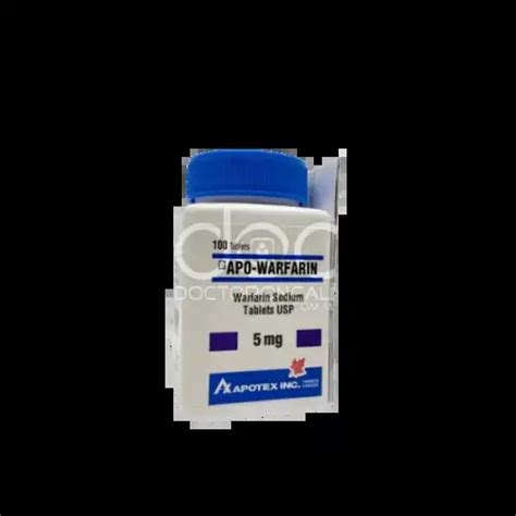 Apo Warfarin 5mg Tablet 100s Bottle