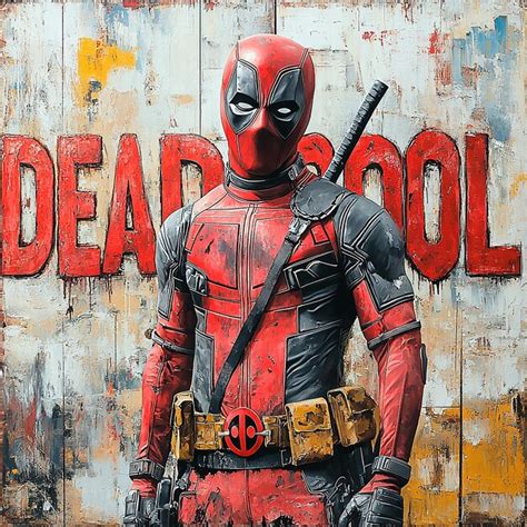 Creative Hd Poster Of Deadpool That Spells The Text Deadpool In The