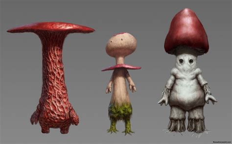 Mushroom People Digital 2017 Mushroom Art Stuffed Mushrooms Fantasy