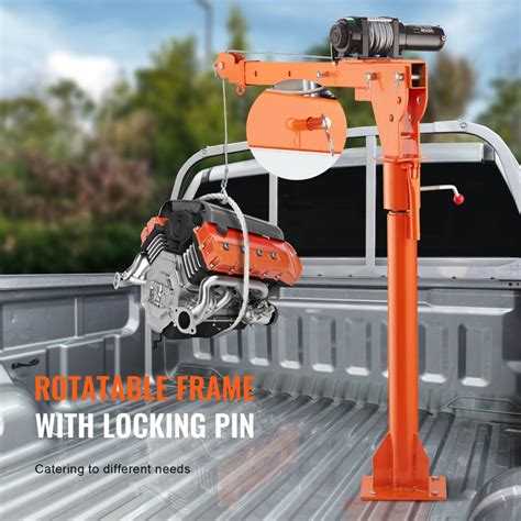 Vevor Electric Pickup Truck Crane 1100 Lbs Capacity 360° Swivel