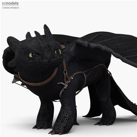 Toothless 3d Model Download Cartoon Characters On