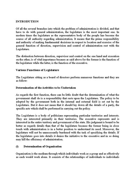 Public Administration 101 Introdution Of All The Several Branches Into Which The Problem Of