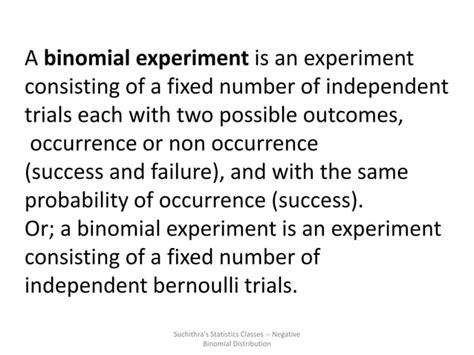 Negative Binomial Distribution PPT