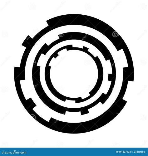 Abstract Circle Graphic Geometric Circle Ring Design Element Stock Vector Illustration Of