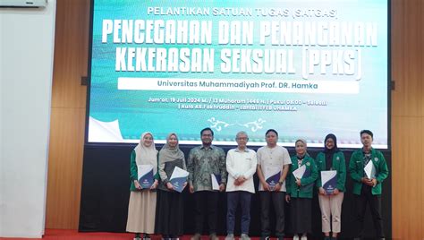 Lantik Satgas Ppks Uhamka Ciptakan Lingkungan Kampus Aman Dan Islami