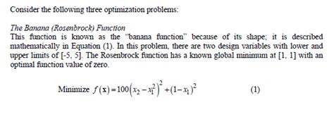 Solved Consider The Following Three Optimization Problems