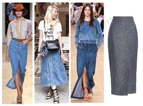 C чем носить джинсовую юбку как выбрать где купить