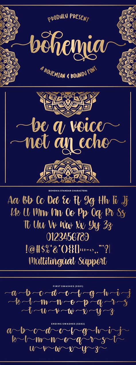 Bohemia Script With Swash Font