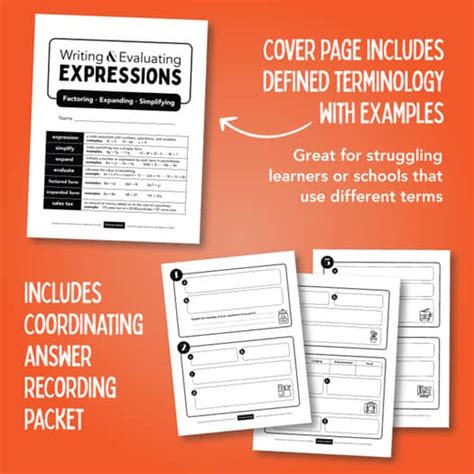 Writing And Evaluating Expressions With Factoring Expanding And