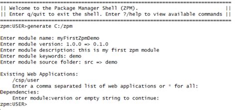 Zpm Simple Implementation Cookbook Intersystems Developer Community