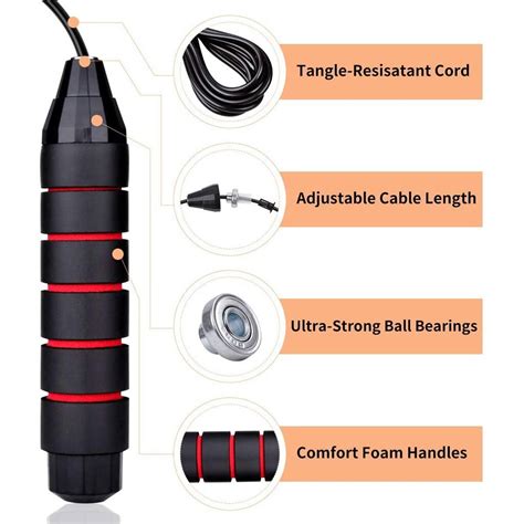 Heavy Jump Rope Fitness Adjustable Skipping Ropes ... – Grandado