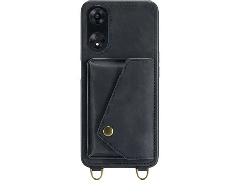 CaseMe Crossbody Wallet Case Zwart Oppo A98 5G Hoesje