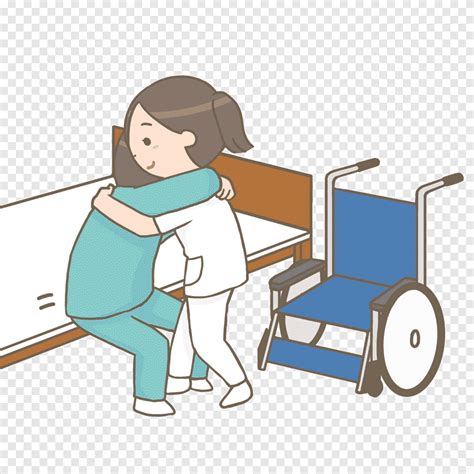 Enfermera Silla De Ruedas Enfermería Paciente Silla De Ruedas Dibujos