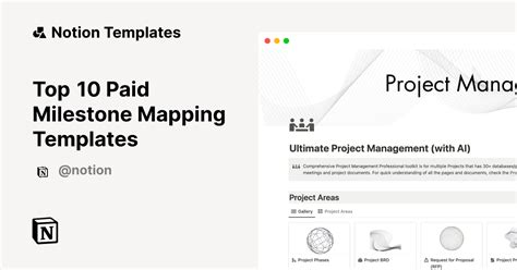 Top 10 Paid Milestone Mapping Templates Notion Template Marketplace
