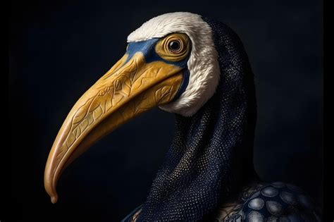 Premium Photo A Bird With A Long Beak