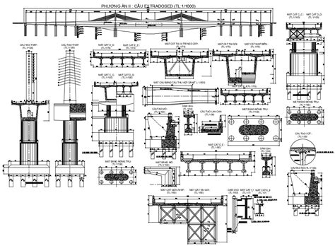 Rcc Bridge Construction Cad Drawing Download