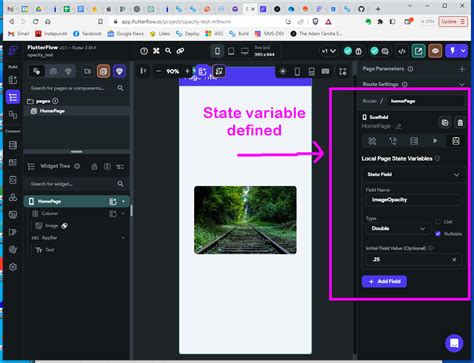 Opacity From Page State Variable Not Working · Issue 1211 · Flutterflowflutterflow Issues · Github