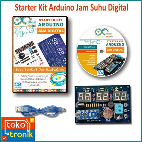 Jual Starter Kit Arduino Jam Suhu Kelembaban Digital Kab Bantul Tokotronik Tokopedia