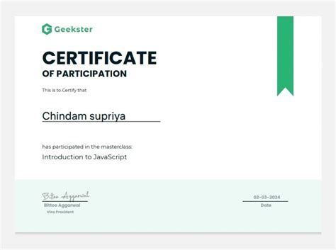 supriya chindam on linkedin certification geekster