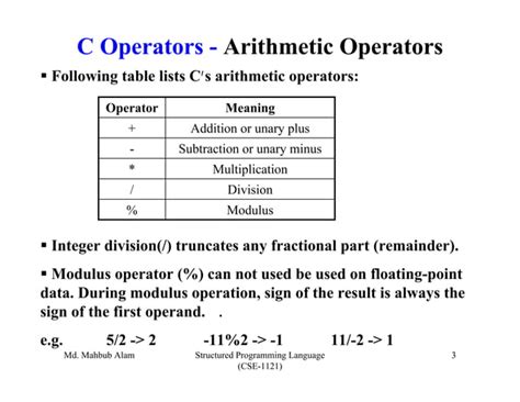 Lecture03c Expressions And Operators Ppt