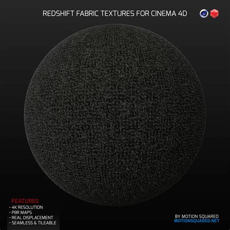 Redshift Fabric Materials Pack for Cinema 4D - MOTION SQUARED