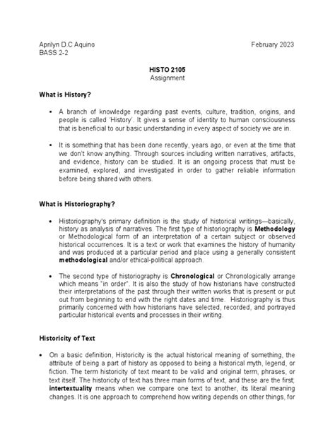 History Assignment Download Free Pdf Historiography Narrative