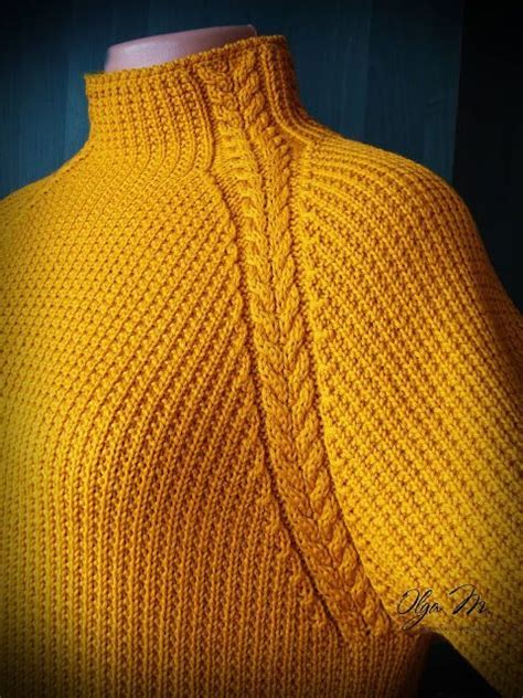 Уютный свитер янтарного цвета Спицы Два варианта воротника Knit Fashion Knitting Designs