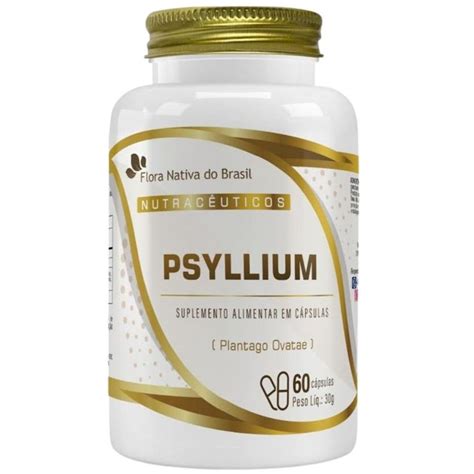 Psyllium 500mg 60 Cápsulas Flora Nativa Natulha