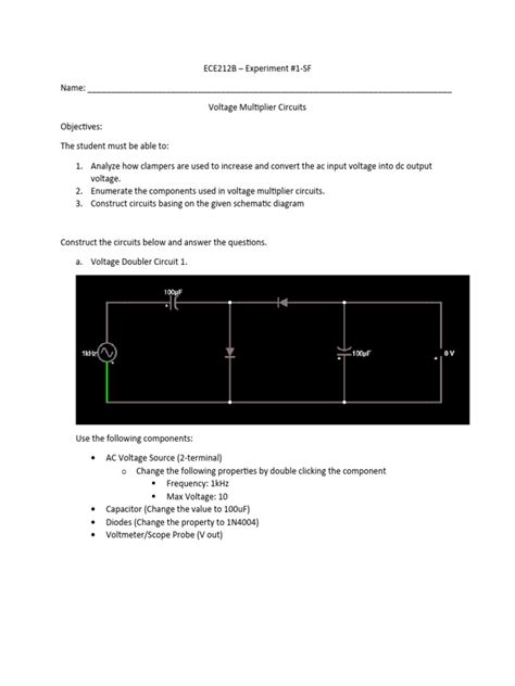 Voltage Multiplier Circuits Download Free Pdf Voltage Power Physics