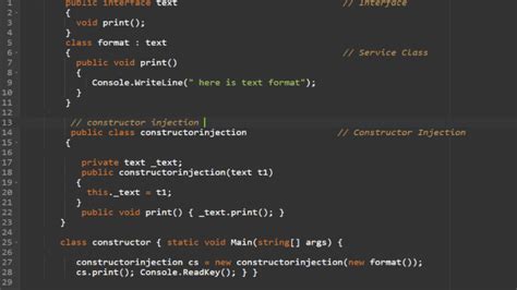 Dependency Injection In C Sharp Programming Language