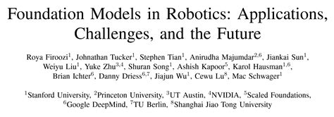 综述总结：机器人学中的基础模型 具身智能 机器学习 计算机 Tantai Qianer 澹台千儿