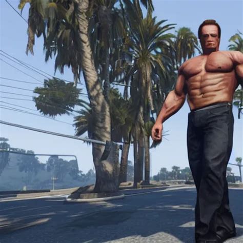 GTA V arnold schwarzenegger screenshot | Stable Diffusion | OpenArt