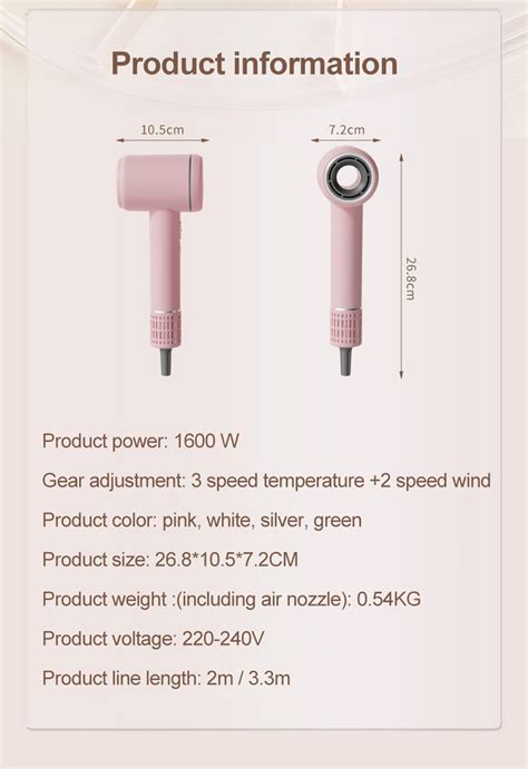 Teejoin Professional Blow Dryer 1500w Lightweight Powerful Fast Dry