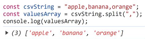 how to add comma separated values in array in javascript
