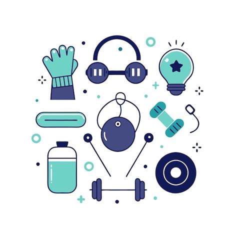 Iocn Of Fitness And Wellness Premium Ai Generated Vector