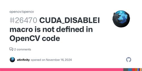 Cuda Disabler Macro Is Not Defined In Opencv Code Issue Opencv Opencv Github