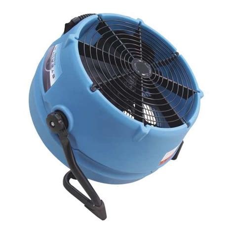 Dri Eaz Portable Blower Fan 2600 Cfm High Blue F568 Zoro