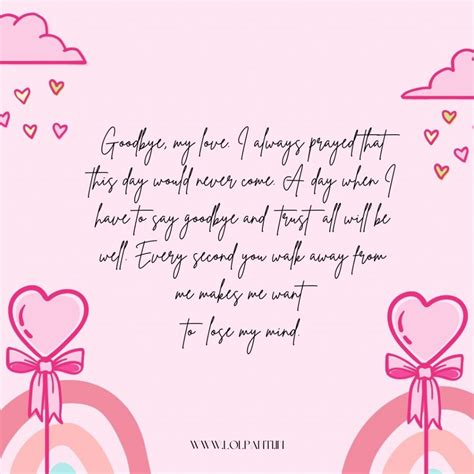 Goodbye Messages For Girlfriend