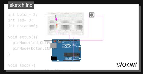 Ejercicio Del Botón Wokwi Esp32 Stm32 Arduino Simulator