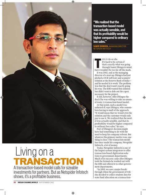 The Transaction Model How Netspider Infotech Built A Profitable Business Through Transaction