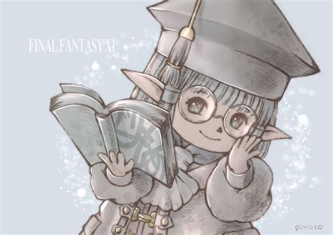 Piyoco Adventurer Ff11 Scholar Final Fantasy Final Fantasy Final Fantasy Xi 1girl