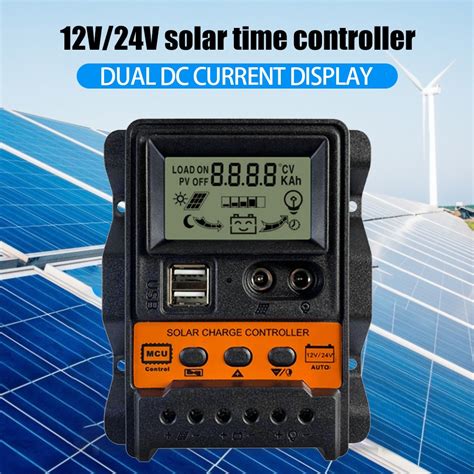 10a 20a 30a Mppt Pwm Solar Charge Controller 12v 24v Solar Panel