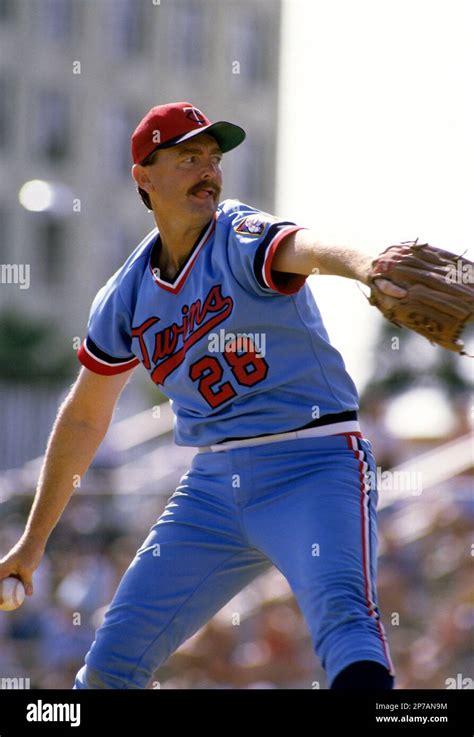 Minnesota Twins Pitcher Bert Blyleven Pitches In A Game Against The St