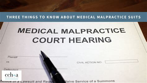 Three Things To Know About Medical Malpractice Suits Ccha Law